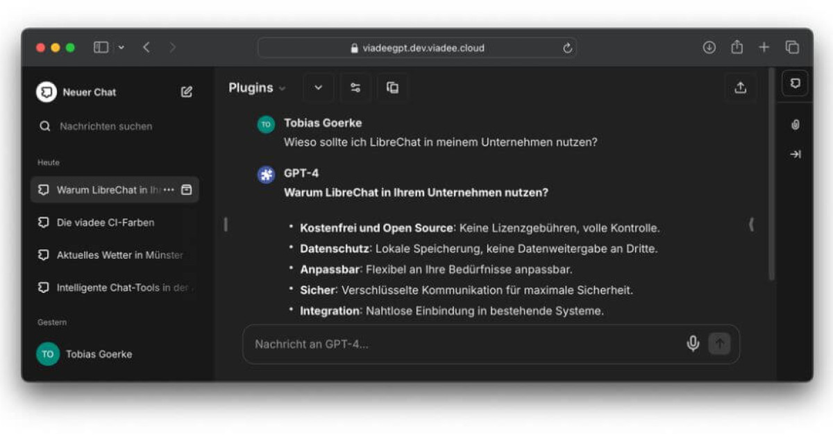 Eigene AI Chat Platform: LibreChat für sichere und effiziente KI-Nutzung